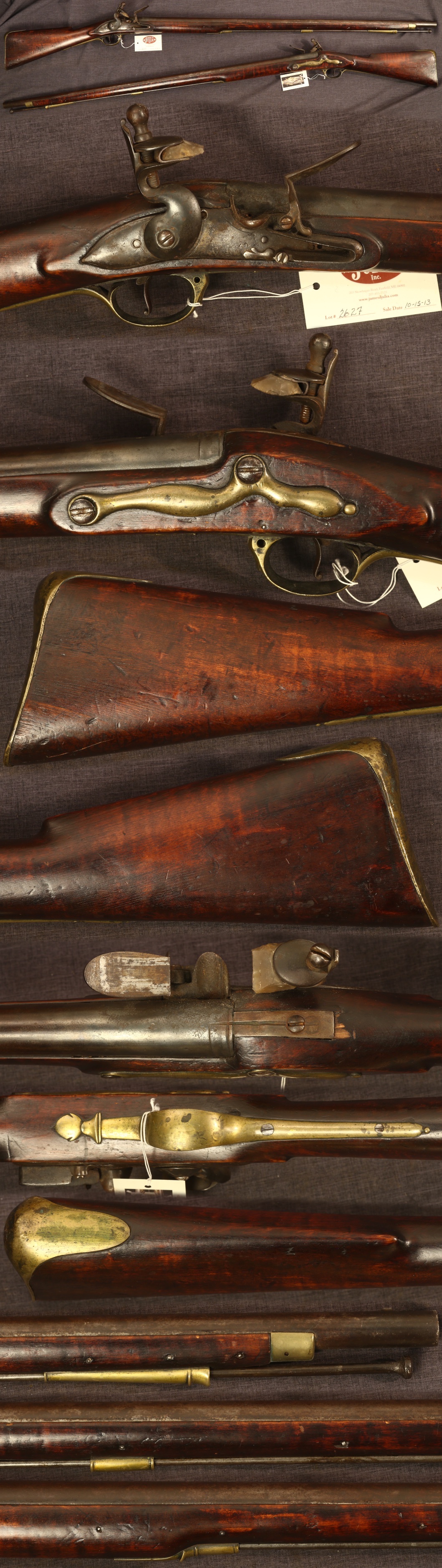 gundersonmilitaria.com - C1770 American built flintlock musket with ...